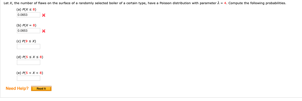 Solved Let X, the number of flaws on the surface of a | Chegg.com