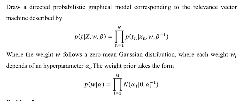 Solved Draw a directed probabilistic graphical model | Chegg.com