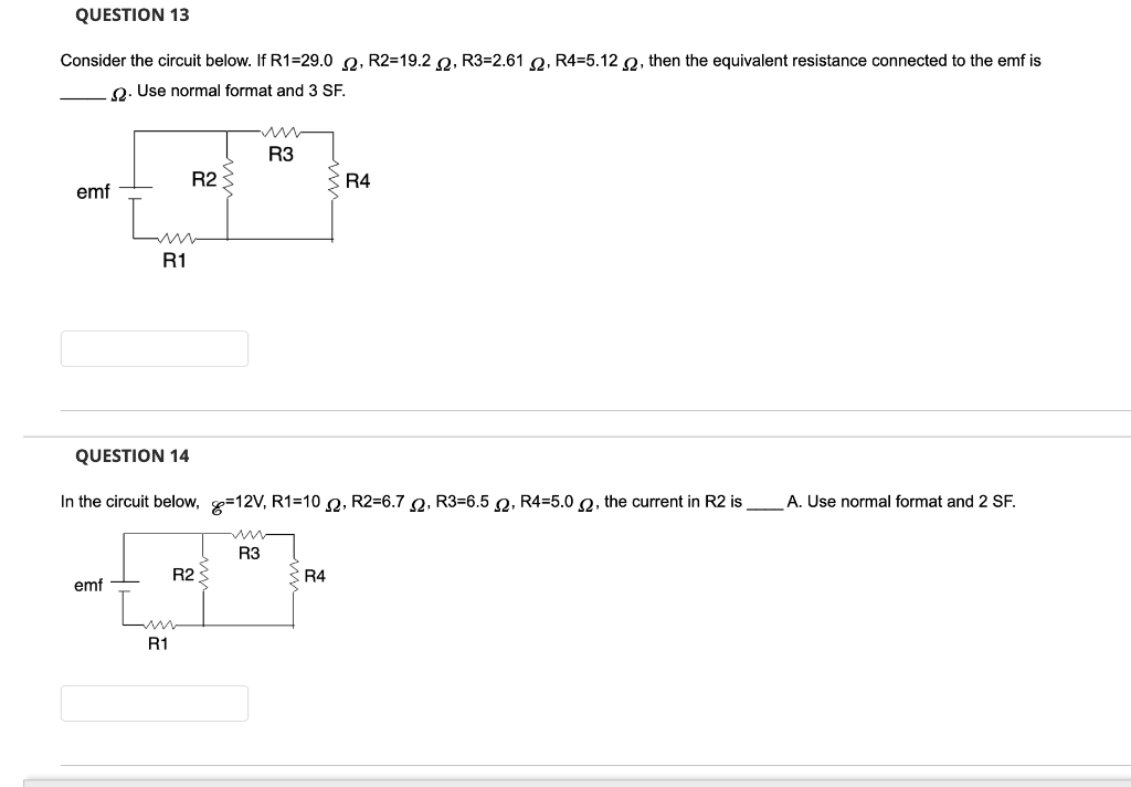 Solved Consider the circuit below. If R1=29.0 | Chegg.com