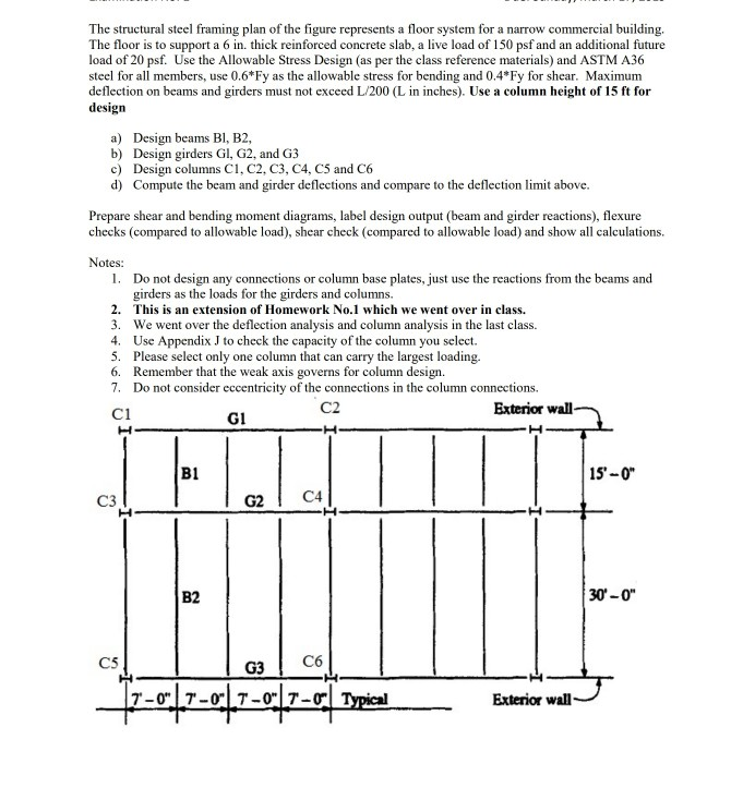 Solved Three lines of beams in each bay frame into each | Chegg.com