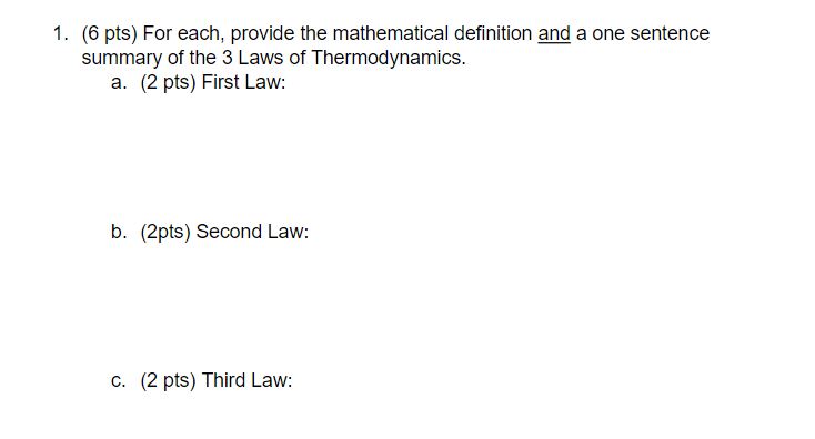 Solved 1. (6 pts) For each, provide the mathematical | Chegg.com Solved 1. (6 pts) For each, provide the mathematical | Chegg.com