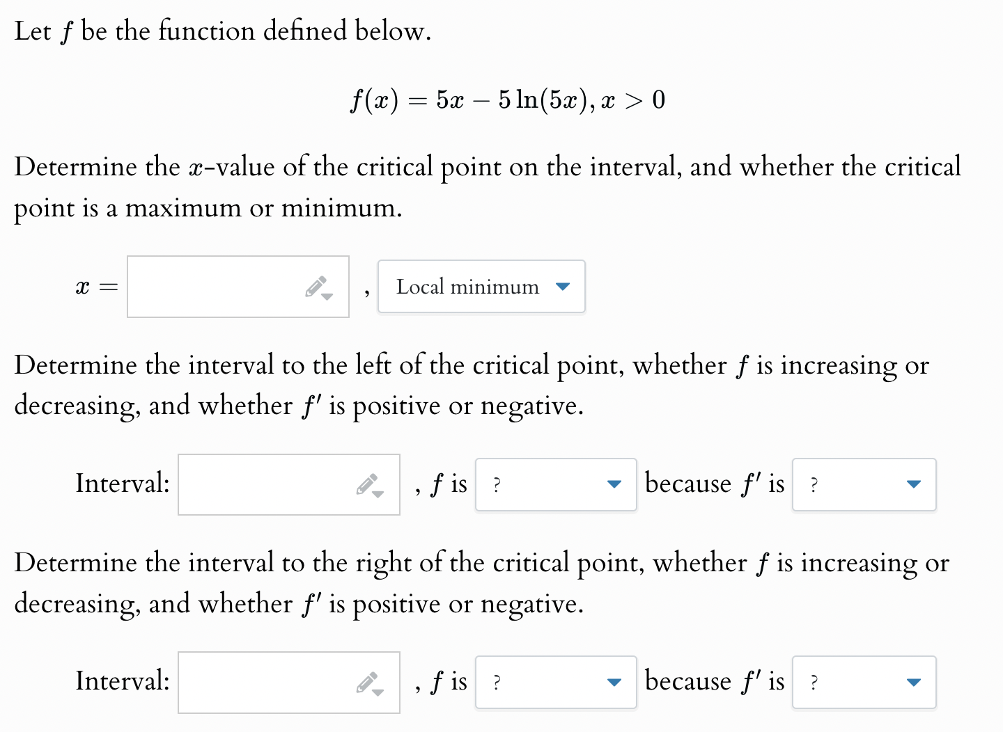 Solved Let f ﻿be the function defined | Chegg.com