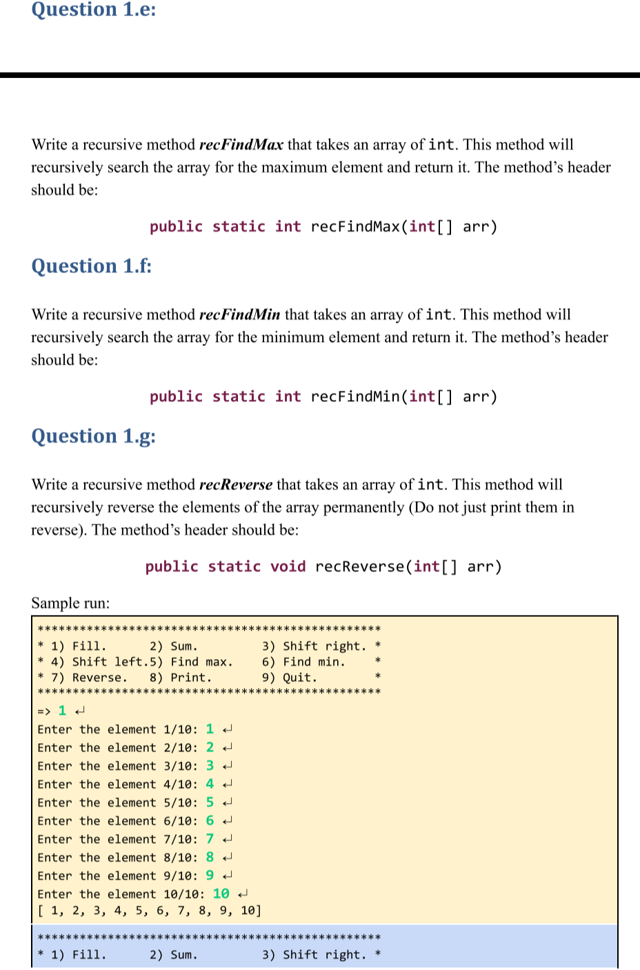 Solved please i need answer java code I want the full | Chegg.com