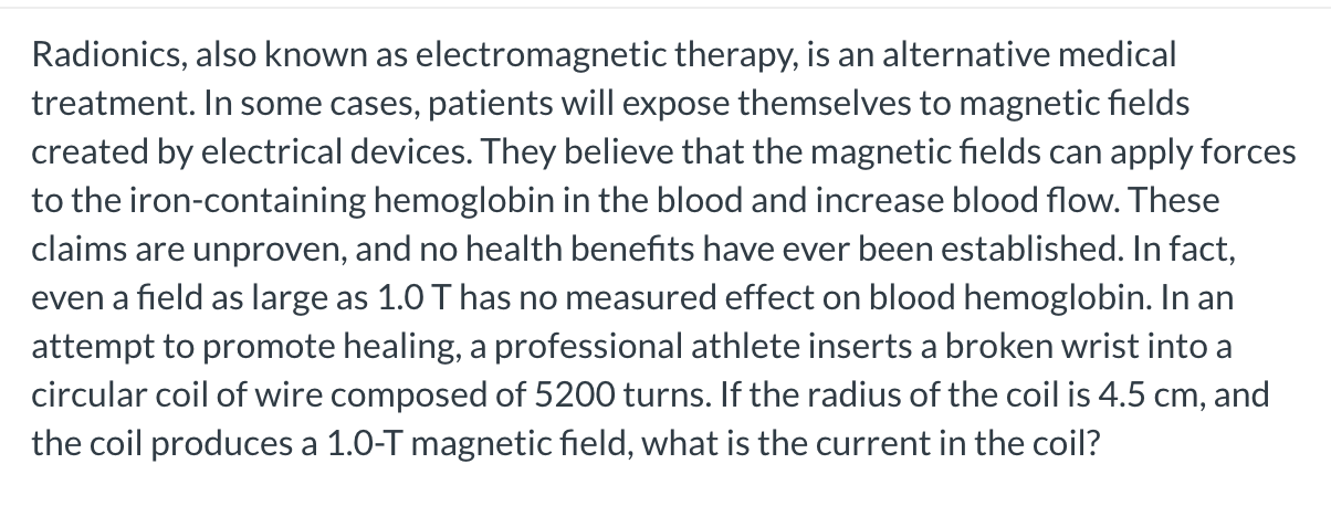 Solved Radionics, also known as electromagnetic therapy, is | Chegg.com