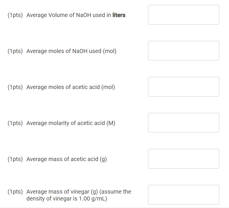 Solved (16pts) Titration Table view List view Table 2. | Chegg.com