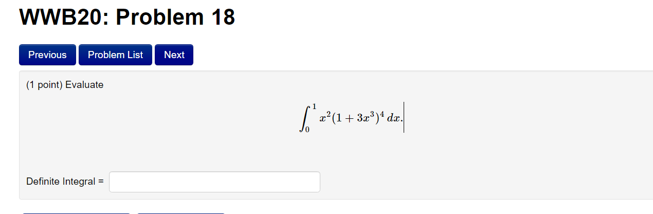 Solved WWB20: Problem 17 Previous Problem List Next (1 | Chegg.com