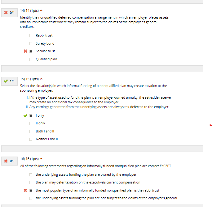 Solved Identify the nonqualified deferred compensation | Chegg.com