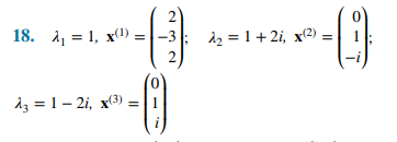 [Solved]: In each of Problems 14 through 20, find all eigenv