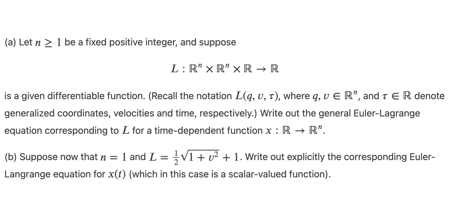 Solved (a) Let n 1 be a fixed positive integer, and suppose | Chegg.com