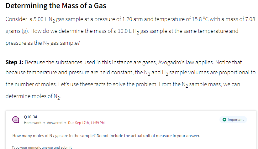 Solved Determining the Mass of a Gas Consider a 5.00 L N gas | Chegg.com