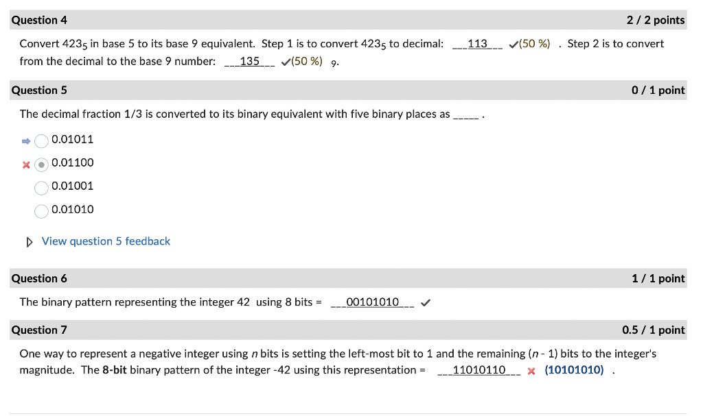 Solved Please explain how to get the following results | Chegg.com