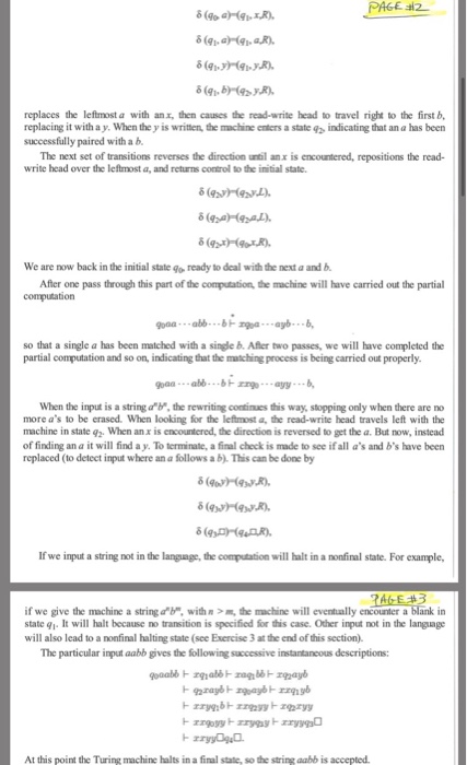 Solved 3. Determine what the Turing machine in Example 9.7 | Chegg.com