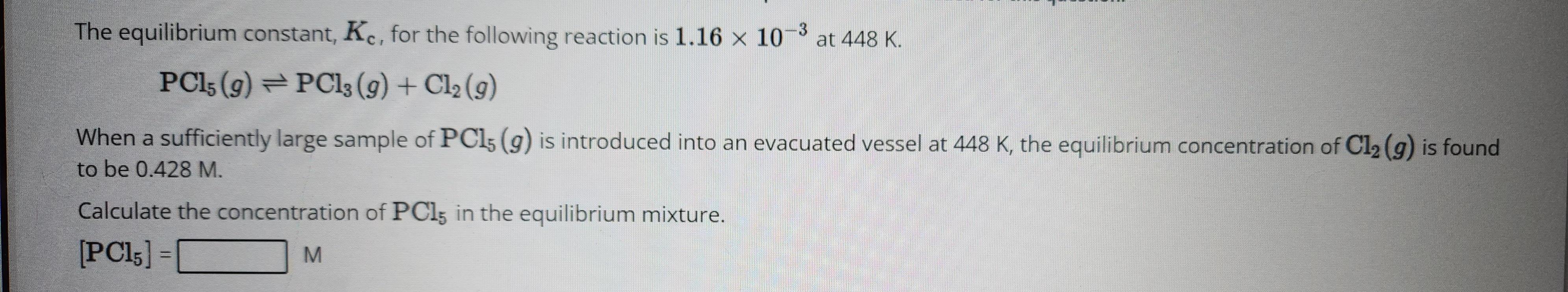 Solved Calculate K from initial plus one final | Chegg.com