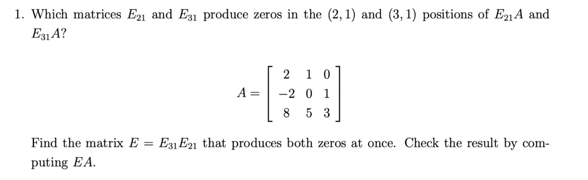 Solved This is for advanced linear algebra class. Please | Chegg.com