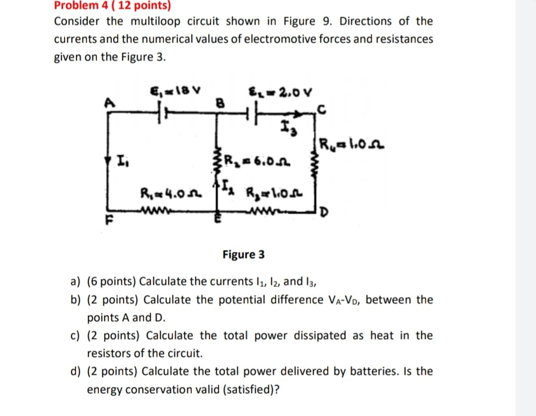 Solved Problem 4 ( 12 points) Consider the multiloop circuit | Chegg.com