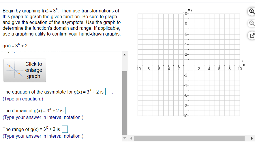 Solved AY 10- Begin by graphing f(x) = 3. Then use | Chegg.com