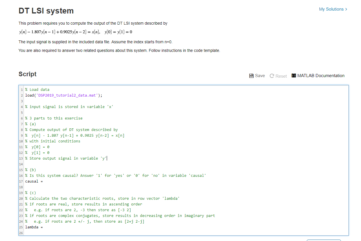 DT LSI system My Solutions > This problem requires | Chegg.com