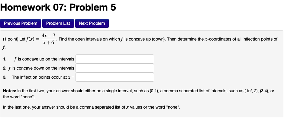 Solved Homework 07: Problem 5 Previous Problem Problem List | Chegg.com