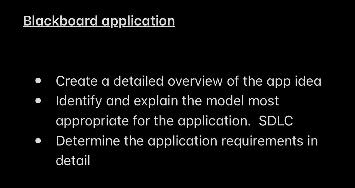 Solved Blackboard application Create a detailed overview of | Chegg.com