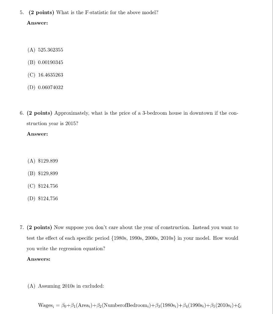 Solved Question 1 (Multiple Regression): We conduct a study | Chegg.com