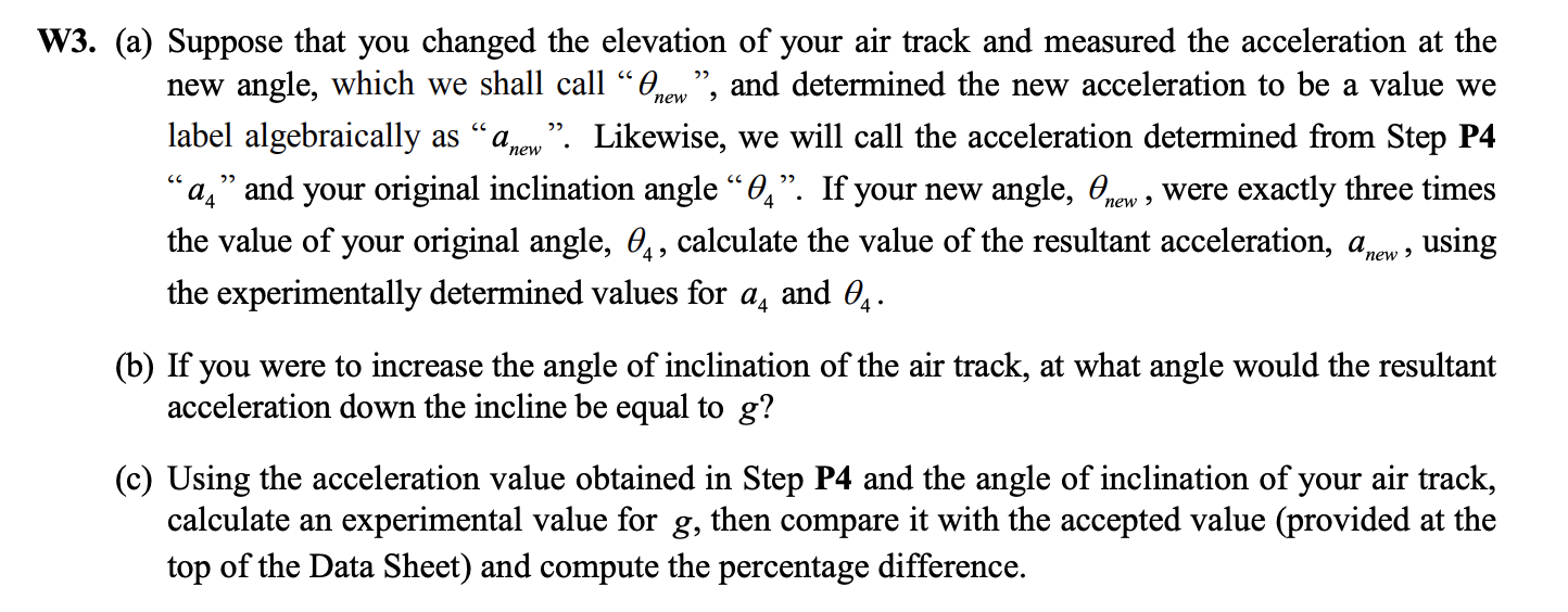 Solved 3. (a) Suppose that you changed the elevation of your | Chegg.com