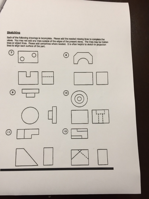 Solved II. Orthographic Projection a) Locate and draw the | Chegg.com