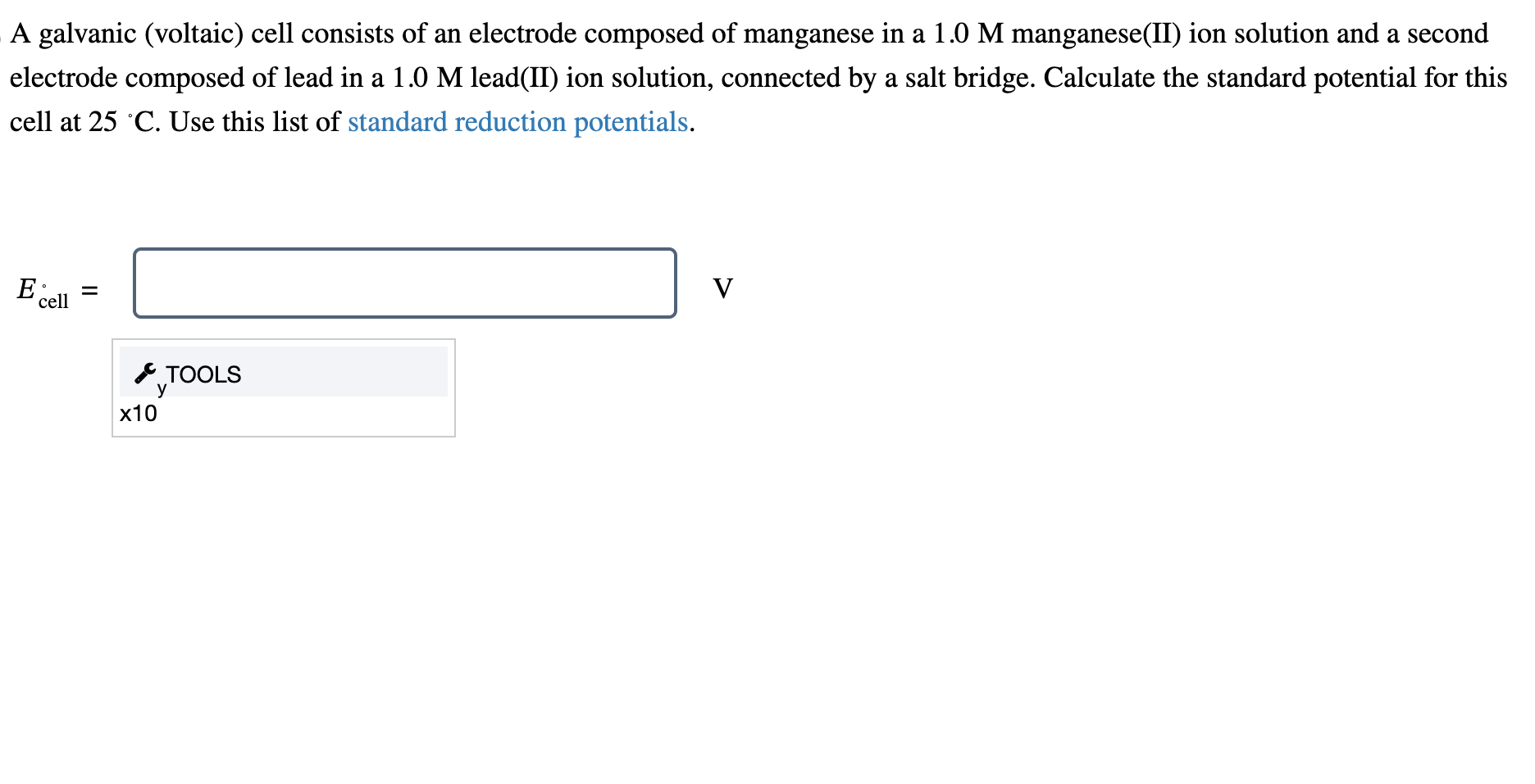 Solved A galvanic (voltaic) cell consists of an electrode | Chegg.com