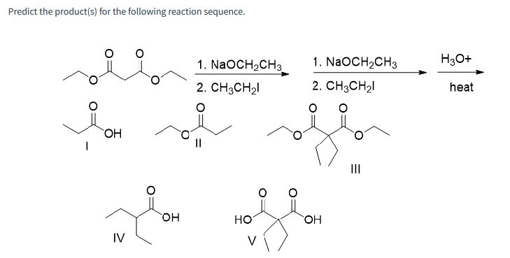 Solved Predict the product(s) for the following reaction | Chegg.com