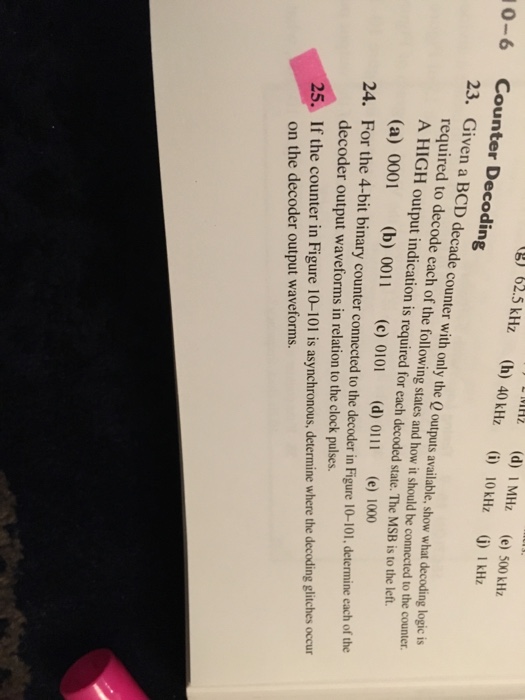 Solved Given a BCD decade counter with only the Q outputs | Chegg.com