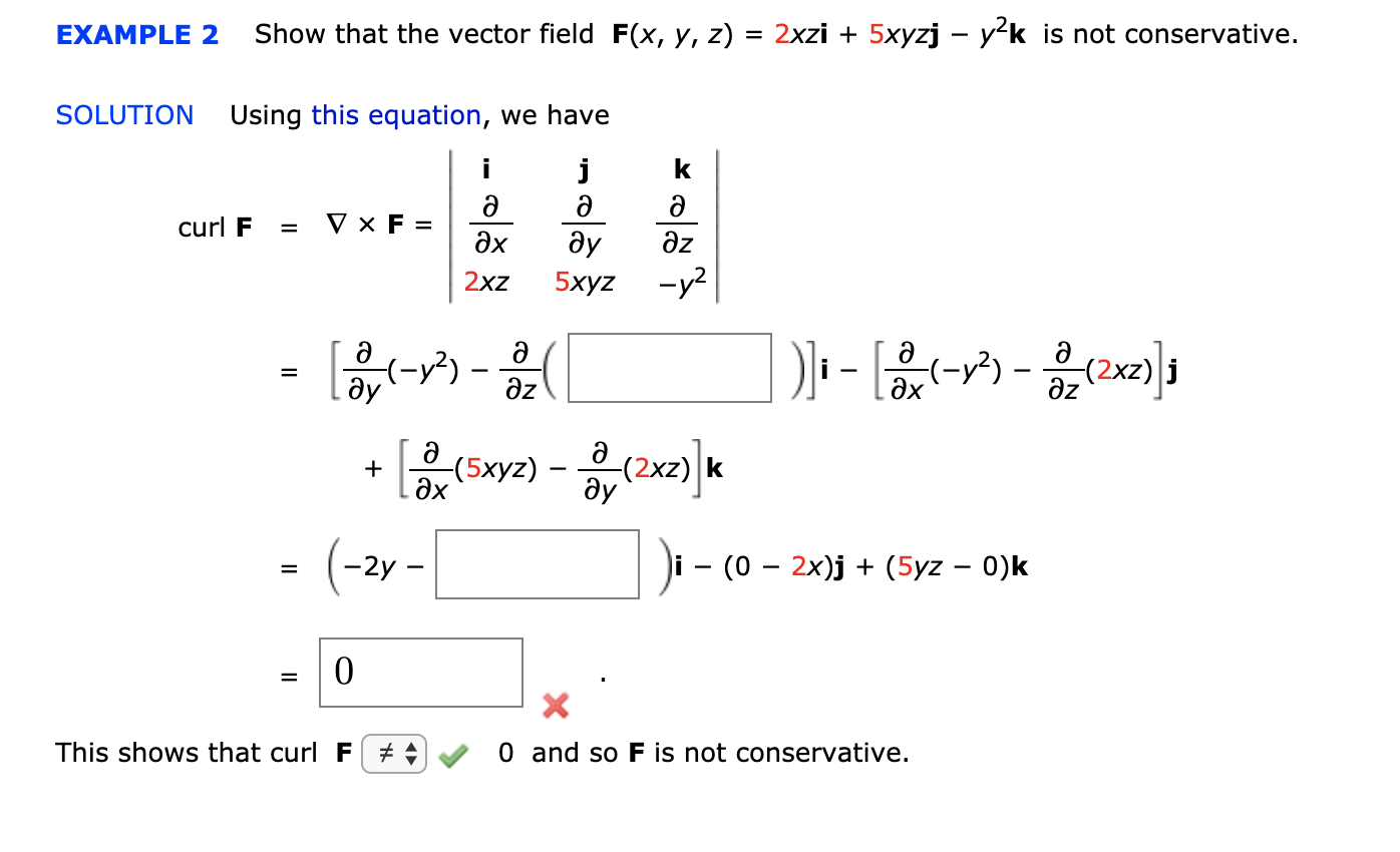 Solved Show that the vector field F(x, y, z) = 2xzi + 5xyzj | Chegg.com