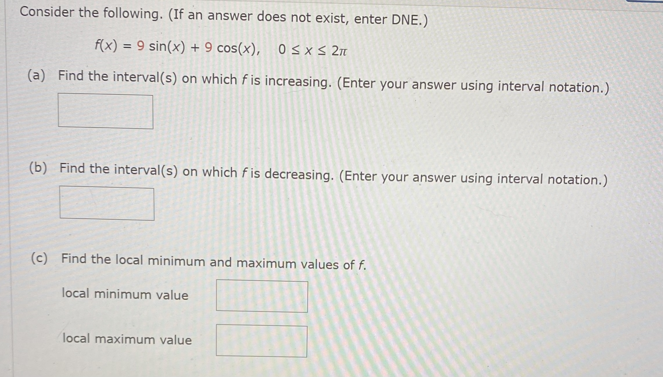 Solved Consider the following. (If an answer does not exist, | Chegg.com