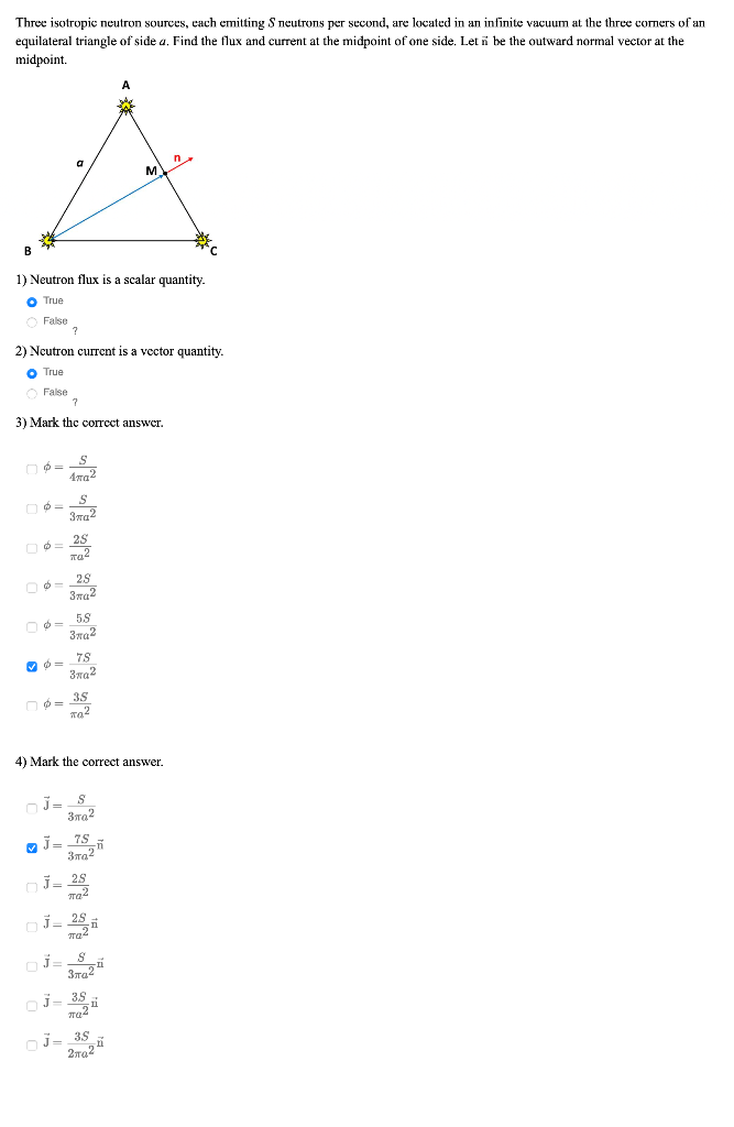 Solved Three isotropie neutron sources, each emitting S | Chegg.com