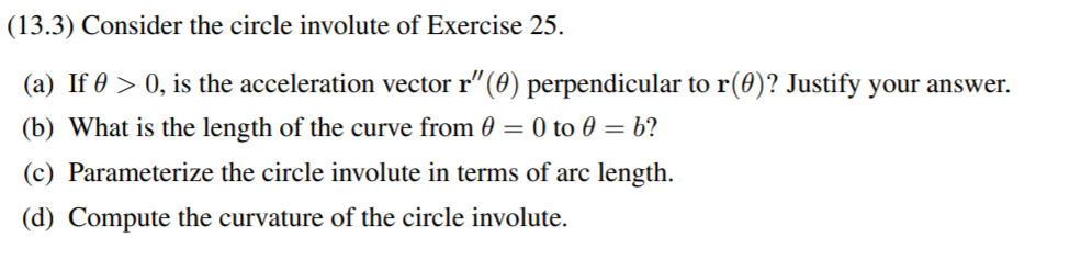 Solved 25. (13.1) According to lexico.com, an involute is | Chegg.com