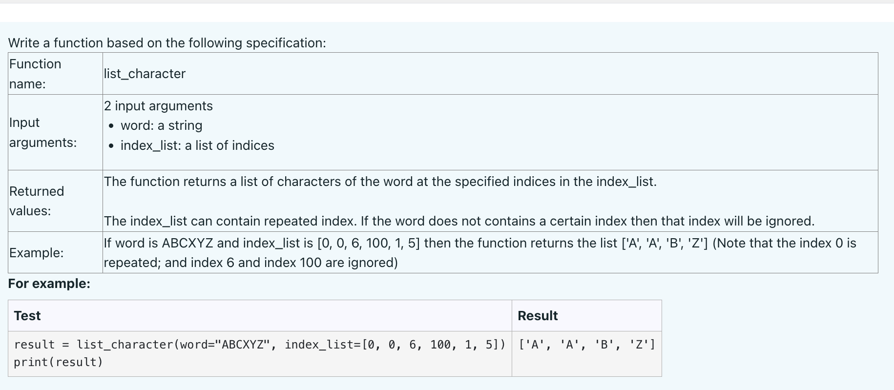 Solved Write a function based on the following | Chegg.com