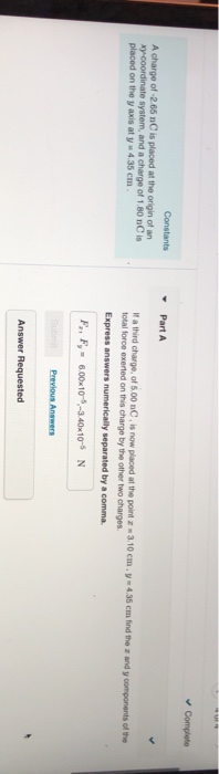 Solved Comp Part B Constants Find the magnitude of this | Chegg.com
