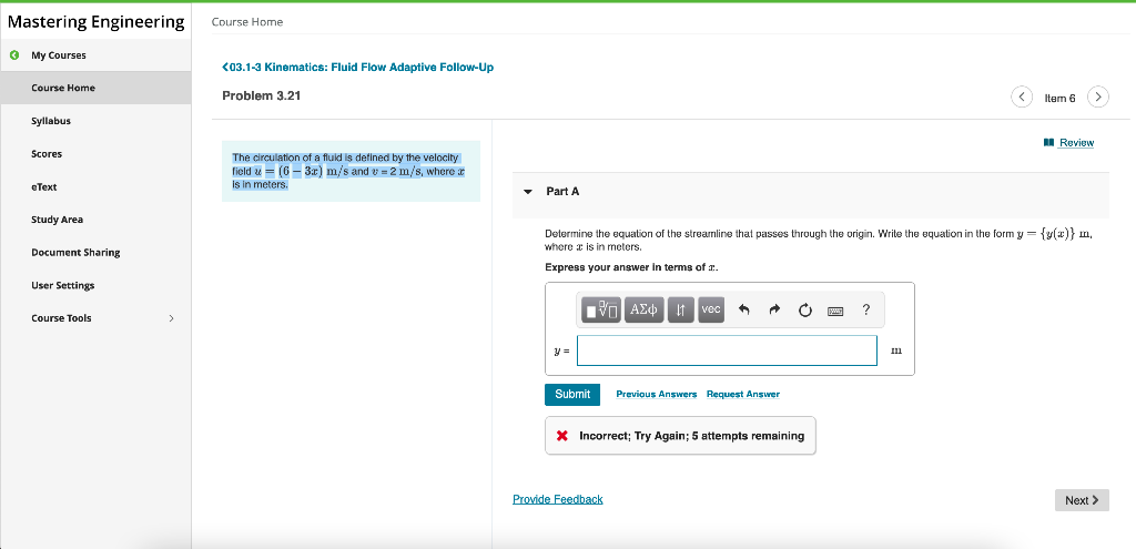 Solved Mastering Engineering Course Home My Courses