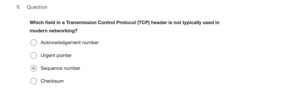 Solved 9 Question Which Field In A Transmission Control 