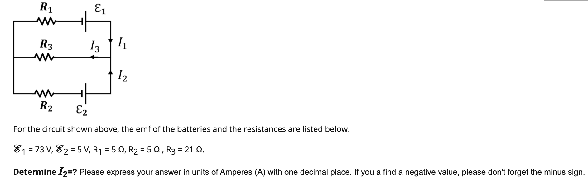 Solved R1 E1 R3 13 1 11 12 카 R2 E2 For the circuit shown | Chegg.com