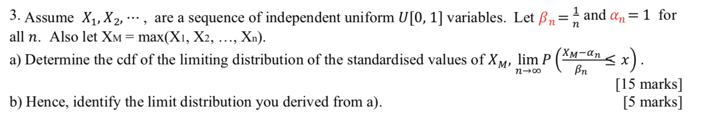 Solved 3. Assume X1,X2,⋯, are a sequence of independent | Chegg.com