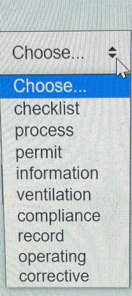 Solved A crucial part of the process safety management | Chegg.com
