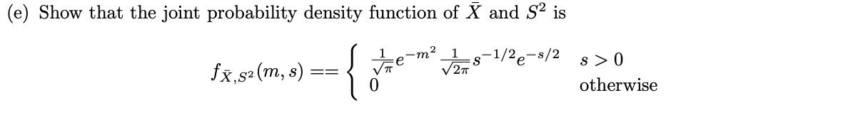 Solved 1. In this exercise you will prove that Xˉ and S2 are | Chegg.com