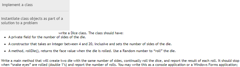 Solved Implement A Class Instantiate Class Objects As Part 0986