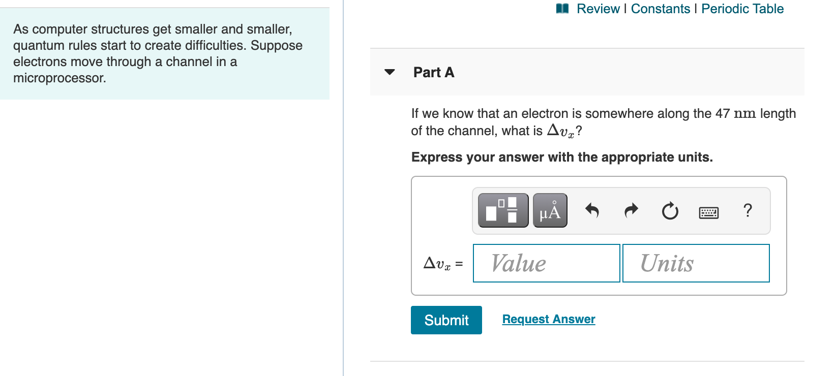 Solved II Review | Constants | Periodic Table As computer | Chegg.com
