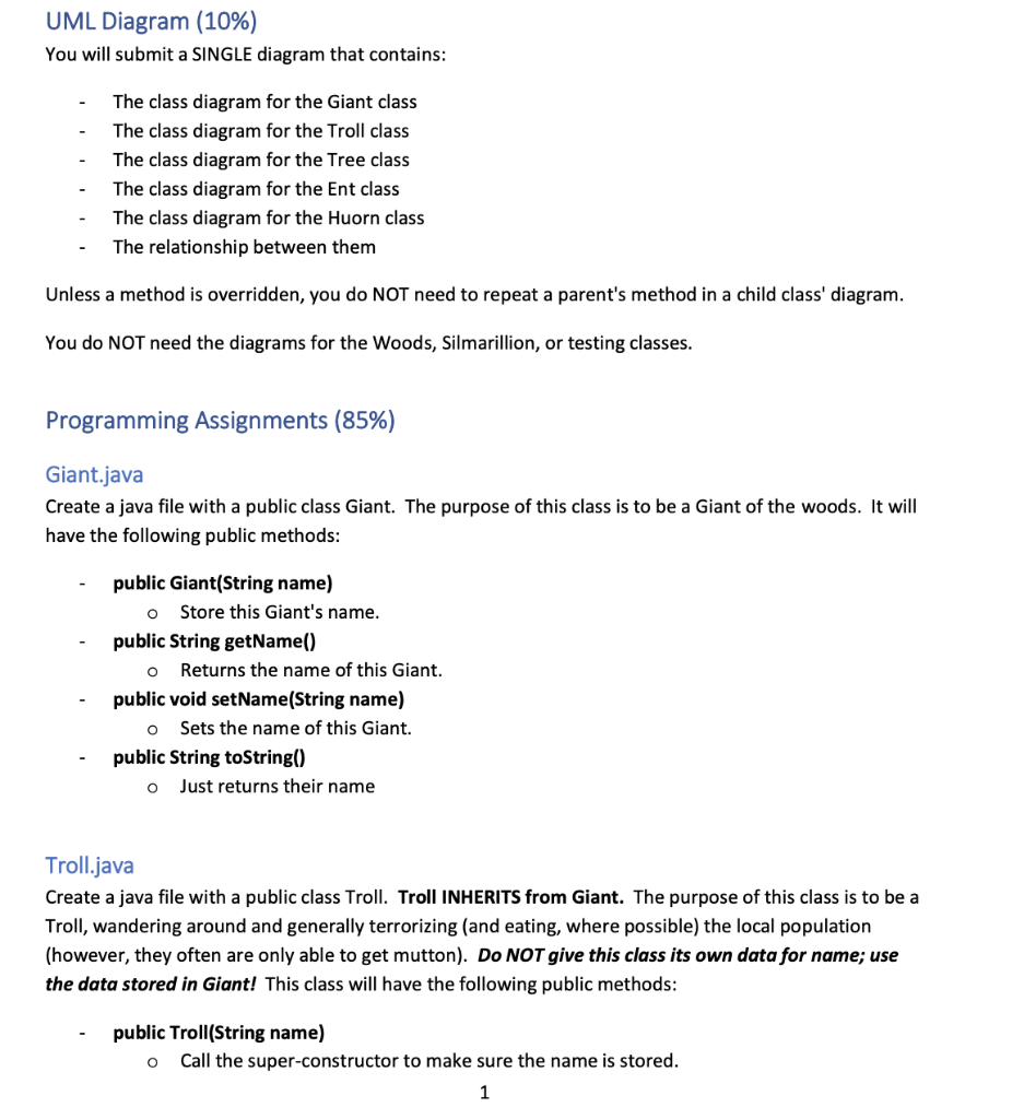 Solved UML Diagram (10\%) You will submit a SINGLE diagram | Chegg.com