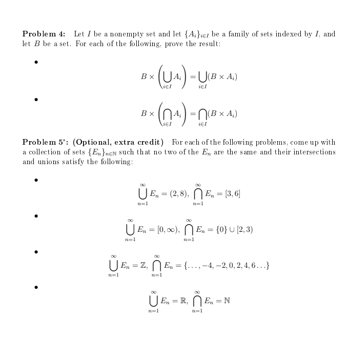 Solved Problem 4: Let I be a nonempty set and let {Ai}iel be | Chegg.com