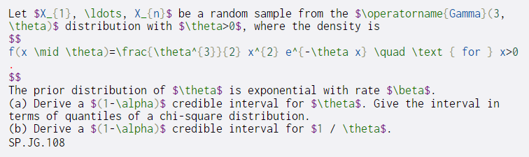 Solved Let $X_{1}, \ldots, X_{n}$ be a random sample from | Chegg.com