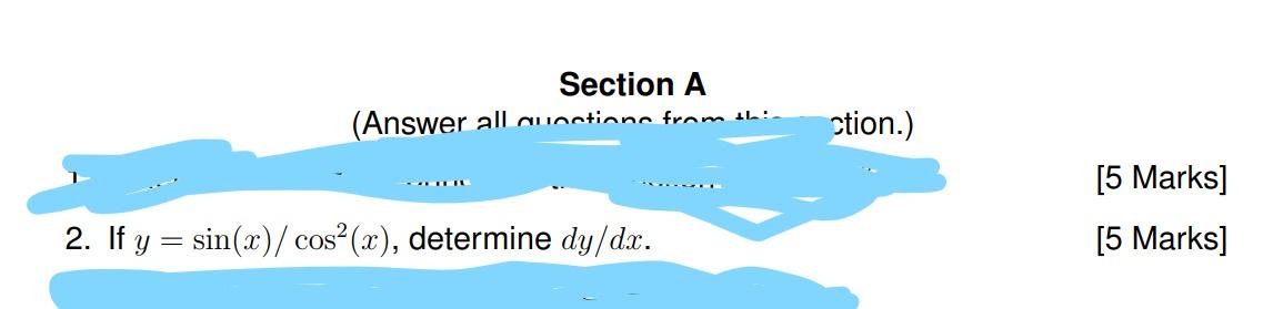 Solved Section A (Answer all nunatiano fram th: ation.) 2. | Chegg.com