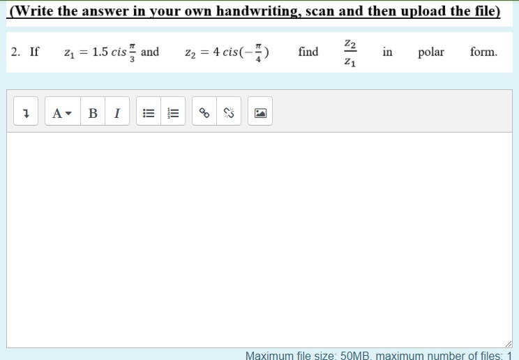 Solved (Write the answer in your own handwriting, scan and | Chegg.com