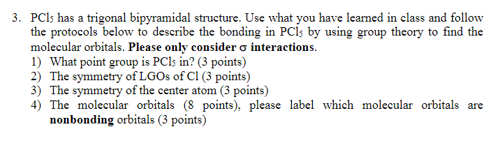 Solved PCl5 ﻿has a trigonal bipyramidal structure. Use what | Chegg.com