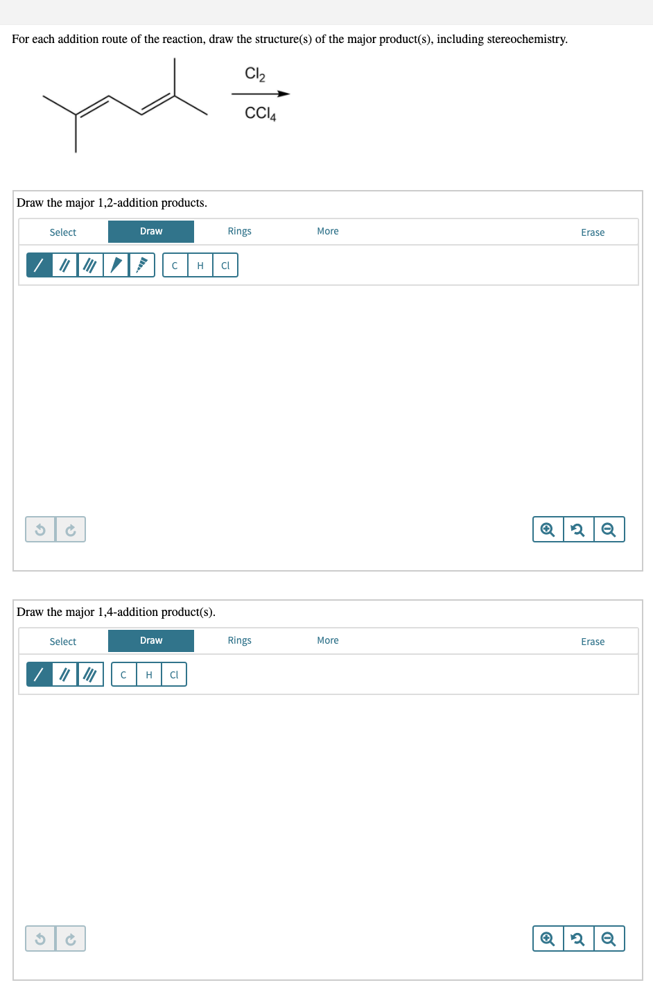 Solved For each addition route of the reaction, draw the | Chegg.com